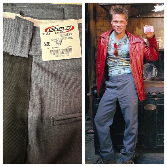 Elbeco | Pants | Tyler Durden Fight Club Postal Pants Usps Costume ...